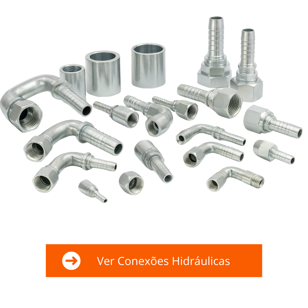 Conexão Hidráulica 90° Fêmea Giratório JIC 37° - MANCON - Mangueiras e Conexões